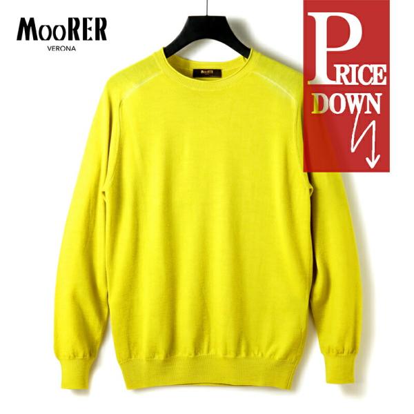 【50%OFF】 MOORER / ムーレー｜ガーメントダイウールハイゲージロールネックニット(COLBERT-GEU)｜（ZAFFERANO）｜ 秋冬 長袖ニット セーター クルーネックニット ラグランスリーブ 製品染め メンズ イタリア...