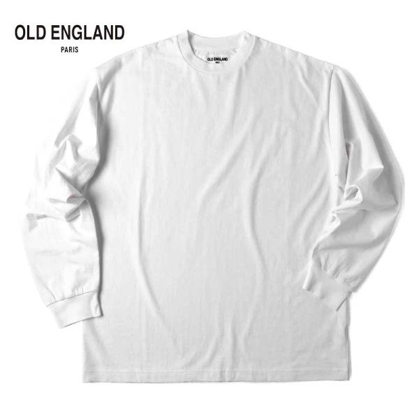 【40%OFF】OLD ENGLAND / オールドイングランド｜コットン天竺ロングスリーブクルーネックカットソー｜（ホワイト）｜ クルーネックTシャツ 長袖カットソー メンズ 日本製 アウトレット