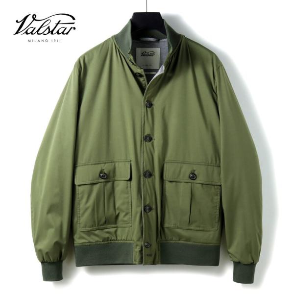 Valstar / ヴァルスター｜VALSTARINO撥水マイクロポリエステルバルスターブルゾン(SLIM FIT/407A.B047)｜（MILITARY GREEN）｜ 3シーズン ヴァルスタリーノ バルスタリーノ ライトアウター ジャ...