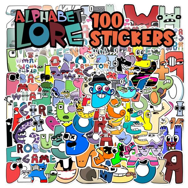 Alphabet Lore ( アルファベットロア ) のステッカー100枚セット。【Alphabet Lore】とはアメリカのアニメーターであるマイク・サルセドによりYouTubeに公開された、ショートアニメです。YouTubeに公開され...
