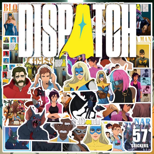 Dispatch ( ディスパッチ )ステッカー57枚セット。楽器やパソコン、スーツケース、スケートボードなどに最適！ステッカー個別の縦横寸法はデザインによって異なります。1枚あたり縦横約5-8cmほどの大きさです。【Dispatchとは?...