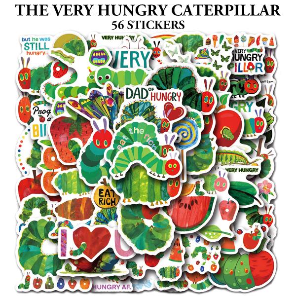 The Very Hungry Caterpillar ( はらぺこあおむし ) のステッカー56枚セット。防水加工ですので幅広い用途でご使用頂けます。スーツケースやパソコン、スケートボードなどに最適！デザインごとにサイズは異なりますが1枚...