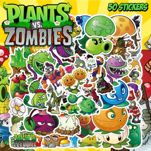 Plants vs. Zombies ( プラントvs.ゾンビ ) のステッカー50枚セット。防水加工ですので幅広い用途でご使用頂けます。スーツケースやパソコン、スケートボードなどに最適！デザインごとにサイズは異なりますが1枚あたりのサイズ...