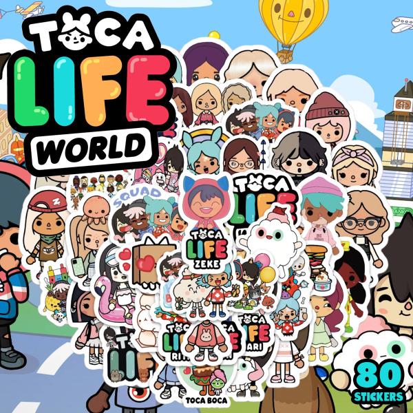 トッカライフワールド ( Toca Boca World )のステッカーセット。防水加工ですので幅広い用途でご使用頂けます。スーツケースやパソコン、スケートボードなどに最適！ステッカーは1枚ずつ形に合わせて切り抜かれています。デザインごとに...