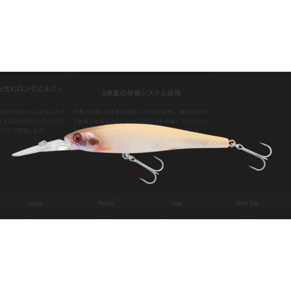 ハイピッチローリングアクション高速リトリーブに対応するバランスの良さと軽快な引き心地が、ダウズビドーの特徴であるハイピッチローリングアクション生み出します。キレのあるロールアクションによる集魚効果とレスポンスの良さは秀逸です。理想の飛距離と...