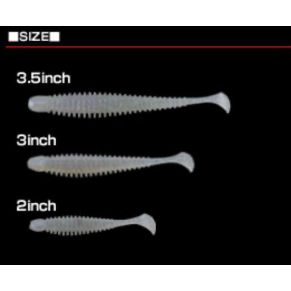 競技仕様型万能系ベイトリグを選ばない使いやすさと、バルキーな存在感。ボディのリブが創り出す太い波動。そして特徴的なアンクルテール。女性の足首のようなセクシーなテール部分は、極わずかな水流でも細い足首が敏感に反応し、魅力的なナチュラルアクショ...