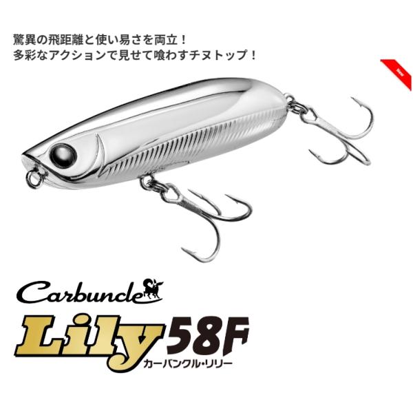驚異の飛距離と使い易さを両立！多彩なアクションで見せて喰わすチヌトップ！58ｍｍの小型トップとは思えない驚異的なの飛距離を実現。ナチュラルなスプラッシュを起こす平らなヘッド形状の恩恵で、抵抗感が増し操作性がUP。前方への移動距離を抑えたコン...