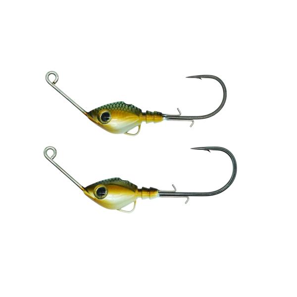 『小細工は要らない信じて巻くだけ』特徴的なD-BLADEゆずりの４５度フロントアームは障害物に対しての回避性能向上とウィードエリアでのすり抜けも抜群命を吹き込むロールを生み出すベイトフィッシュフォルムのヘッドデザインワームのサイズに合わせワ...