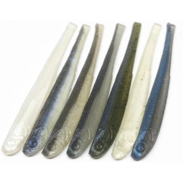 DROPSHOT MINNOW 3.4 G3高浮力素材。マス針で使用した際に水平姿勢を保つクリアウォーターの対スモールマウス用に開発したドロップショットリグ用ソフトベイトです。ナチュラルなプロファイル、カラー、水中姿勢が持ち味のソフトベイト...