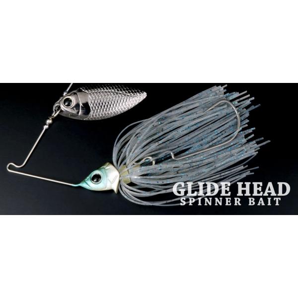GLIDEHEAD SPINNERBAITSPINNER BAITオフセットフックを標準装備とし、テキサスリグ並の高い障害物回避能力を持つ『グライドヘッド・スピナーベイト』は、マットカバーやバンクの上を滑らせたり、ボトムストローリングやボト...
