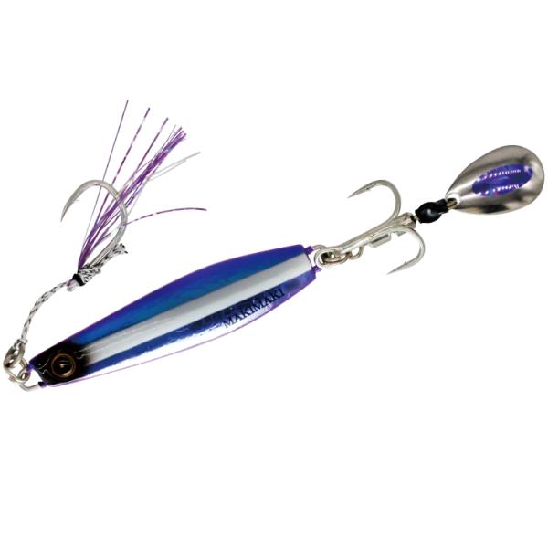 カンタン巻くだけブレードジグジャックアイマキマキ巻くだけで釣れる、ただ巻き専用ジグ。マキマキは、「巻くだけで魚が釣れる」誰でも手軽に使えるジグです。巻きのアクションには特にこだわり、アングラーの操作（巻きスピード）でアクションを変化させるこ...