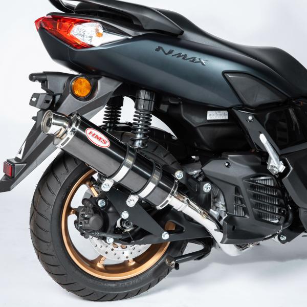 【商品名】・HMS製 MARK4 ステンレス ミラーブラック サイレンサー【メーカー品番】・MARK4-352-03【適合車種(型式)】・ヤマハ NMAX125/NMAX155 (8BJ-SEG6J/8BK-SG66J)適合・ヤマハ NMA...