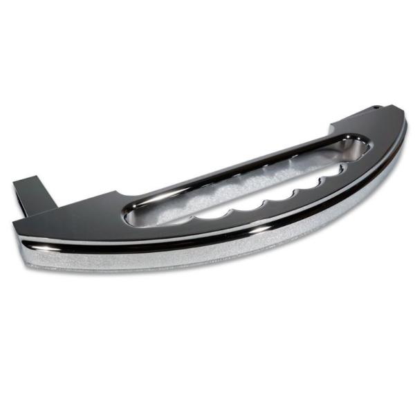 CODE9 HUMMER H2 　ビレットクロームリアゲートハンドル超チョッパー スムースタイプ状態 ： 1PC　新品材質 ： アルミ適合車種 ／ ハマー H2超チョッパーですので見た目の派手さや高級感が劇的に変わります。通常のチョッパーハ...