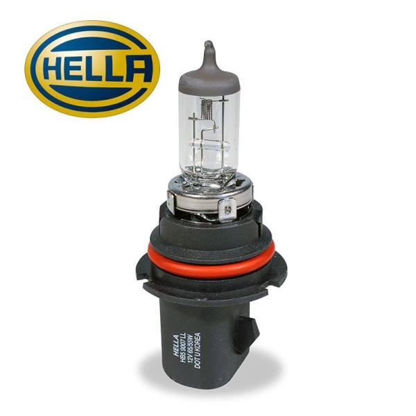HELLA製 ハロゲンバルブ1個です。HB5（9007）規格Hi/Lo切り替え式のノーマルバルブです。ロングライフタイプですので耐久性に優れています。■適合車種／ハマー H2 ＜Hi/Low＞95-97y リンカーン タウンカー ＜Hi/L...