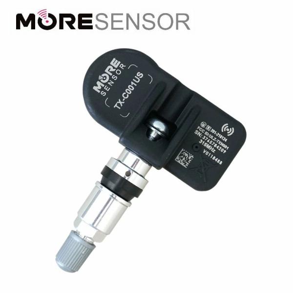TPMSセンサー MORE SENSOR TX-C001 クランプイン（シルバー）1個当店で専用ツールにてお客様のお車の情報を登録してお届けしますので、お届け後すぐに装着が可能です。※コーディングしたTPMSセンサーを車両へ読み込ませる為の...