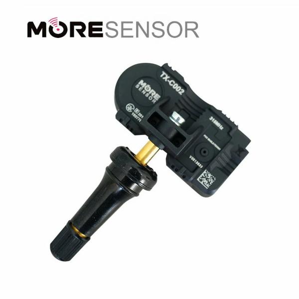 TPMSセンサー MORE SENSOR TX-C002 スナップイン　1個当店で専用ツールにてお客様のお車の情報を登録してお届けしますので、お届け後すぐに装着が可能です。※コーディングしたTPMSセンサーを車両へ読み込ませる為の初期設定の...