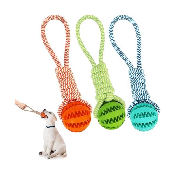 犬 おもちゃ3個パック/おやつボール-5CM/-・Size:おやつボール-5CMColor:3個パック・犬ロープおもちゃ/おやつボールこれは一種の知育玩具です，おやつを おやつボール に入れる、犬はボールを転がして中の食べ物を飛び出させるこ...