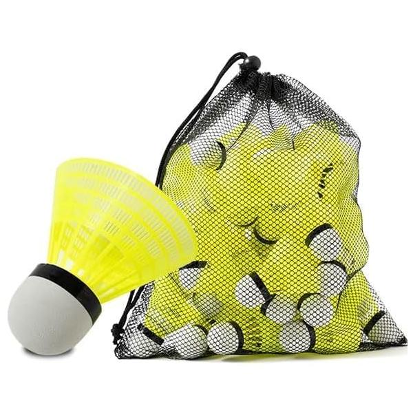 イエロー/-/-・芯をとらえる練習に最適バドミントンシャトルより小さめのサイズで、バットの芯でとらえるトレーニングに効果的・リアルな打球感先端に低反発スポンジ（EVA）を採用し、実践に近い打球感を再現。フルスイング練習にも対応。・直線的な飛...