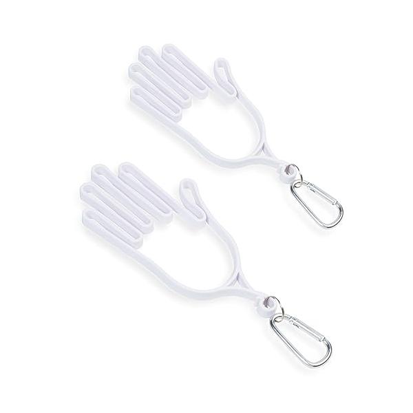 ホワイト/Small/-・Color:ホワイト・おしゃれに魅せるゴルフグローブハンガー2個セット。・使いやすさと可愛さを両立 。グローブの型崩れを防いで快適さをキープします。・ポイント01やわらか素材で使いやすい。左右から軽くつぶせるのでス...