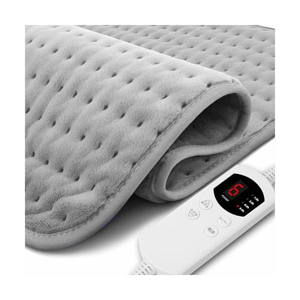 グレー/40X76/-・Size:40X76Color:グレー・触りたくなる肌ざわり：電気ホットマットはフランネル生地でやわらかく、触り心地良いです。保温性にも優れているため、寒い時期に在宅勤務だったり、お休みの日にゴロゴロしたりするのに欠...
