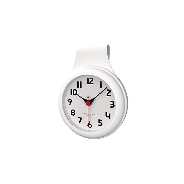 バスルーム時計ホワイト/-/-・Color:ホワイト・素材：ABS/アクリル、 電池：1*単三電池（別売）、製品サイズ：105x41x215mm　パッケージ重量：約200ｇ・静音タイプ: カチカチの音がしなくて、 音がほとんど聞こえない静音...