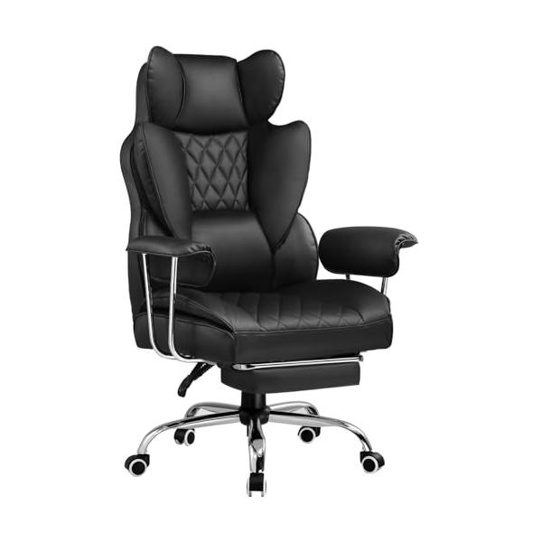 ブラック/大型/GT905・Color:ブラック・パッケージ個数:1・目を引く実用的で美しいチェア半年間社員が使用する中で問題を発見し修正を重ね、ようやく完成した高品質のオフィスチェア、背もたれの分区サポート+背もたれにポケットコイル入れ+...