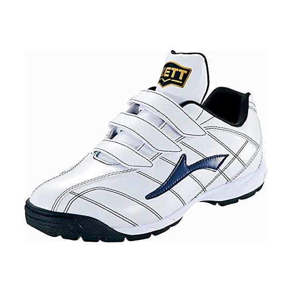 野球シューズホワイト×ネイビー1129/27.0 cm/BSR8017C・Size:27.0 cmColor:ホワイト×ネイビー1129・パッケージ個数:1・アッパー素材:本体/人工皮革製（エナメル）、補強/人工皮革製（エナメル）・アウトソ...