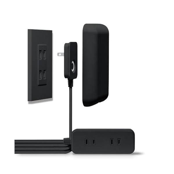 -/1.8m/-・Size:1.8m・壁にとけこむ 電源タップ パッと取り付けて生活感をなくす薄型コンセントカバー付き電源タップ fitta フィッタ。ご家庭はもちろん、オフィスや店舗などあらゆるシーンのコンセント周りをスッキリ美しく。・ワ...