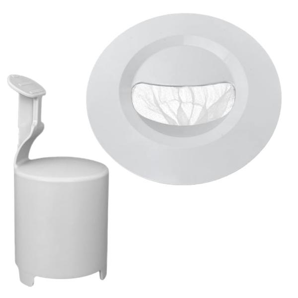 グレー/-/LKM0007・カゴいらずシンクのゴミ捨てカンタン市販のネットも使える排水口プレート・Special feature: 取り外し可能・Finish type: プラスチック・Material: プラスチック・Special fe...