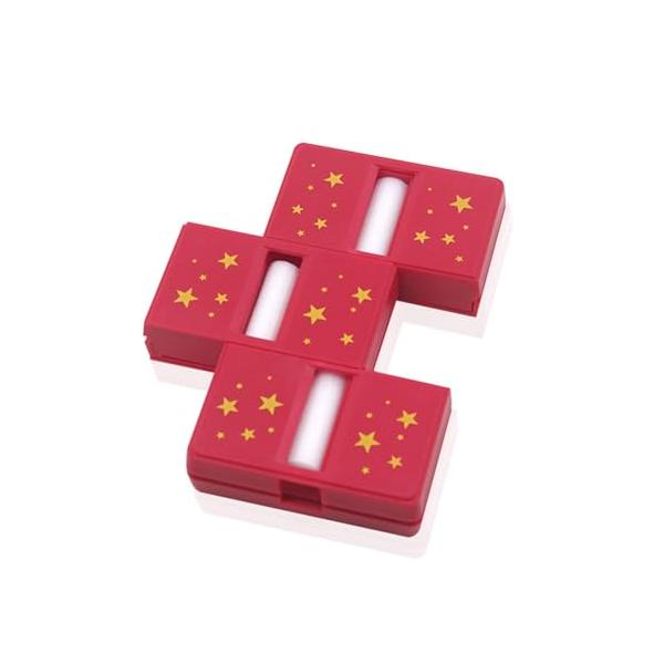 レッド/-/-・Color:レッド・大人気のジグザグトリックのチョーク版です・ケースの中に１本のチョークを入れます。 次の瞬間、チョークは３分割になってしまいます。・３分割になったチョークはケースから取り出して示します。・再びケースに戻して...