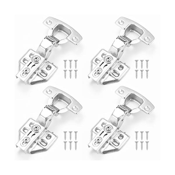 インセット（4個セット）スライド蝶番/-/Jicun-02395・Style:インセット（4個セット）・使い方材質：304ステンレス。家具、クローゼット、下駄箱、システムキッチンなどに使用される蝶番。・仕様スライド蝶番*4、ネジ*24。銅の...