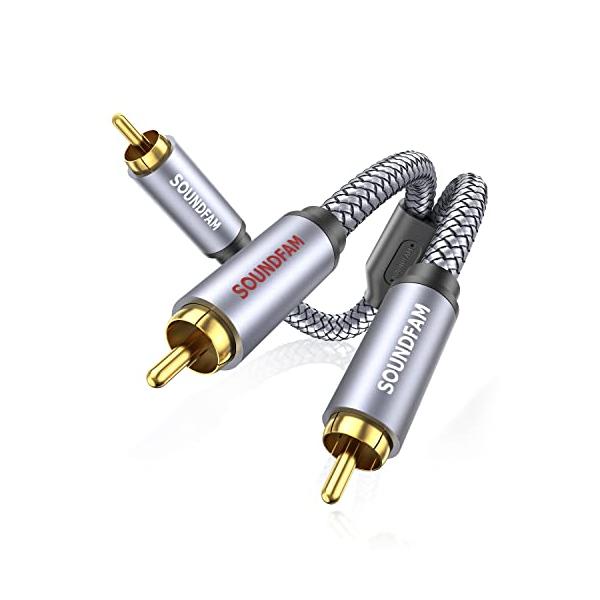 1RCAオス to 2RCAオスグレー/1M/-・Size:1MStyle:1RCAオス to 2RCAオス・RCA Yスプリッター RCAオス-2RCAオス- SOUNDFAM RCA Yスプリッターステレオオーディオケーブルは、サブウー...