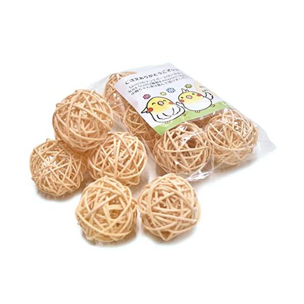 2個セット・Style:2個セット・インコ、オウムの噛むおもちゃ。猫やハムスターなどの小動物のおもちゃにも。無着色バージョンが登場しました。・自然素材を使用したナチュラルカラーのラタンのボールです。・直径約5cm。6個セット。・クチバシの伸...