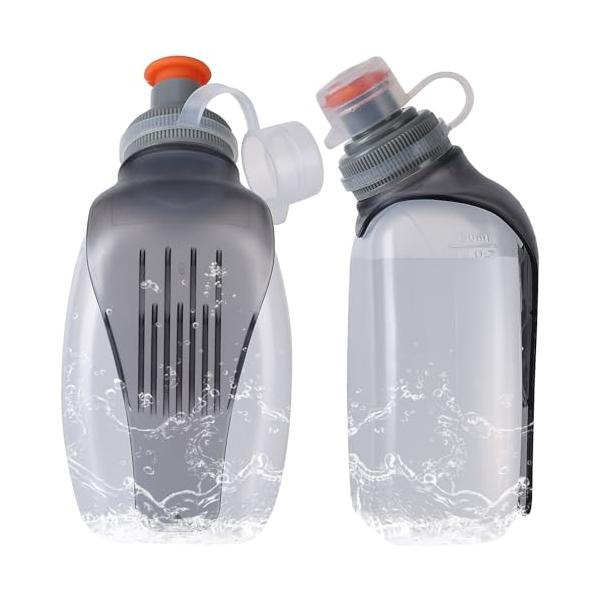 クリア/-/ランニング用給水ボトル・パッケージ個数:1・?安全な材質： BPA＆PVCフリー、異味無し、材質は食品グレードで使用安心です。素材はポリプロピレン、リサイクル可能、環境にやさしいです。・?水分補給が簡単 オン／オフバルブが、簡単...