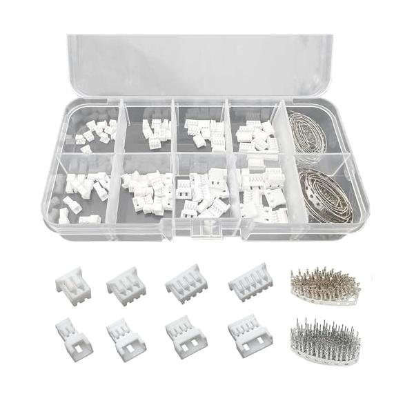 ホワイト/1.25mm/-・パッケージ個数:360・コネクターキット360個セットこのMXコネクターは2/3/4/5ピンのボルトコネクターが含まれており、各タイプのピンが10セット、各セットにはオスコネクターとメスコネクターが含まれており、...