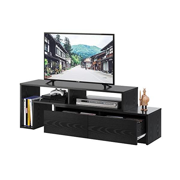 テレビ台ブラック/幅103〜187×奥行30×高さ40cm/ADSG616HF・Color:ブラック・パッケージ個数:1・自由な横幅横幅が103〜187cmの間で自由に調節出来る伸縮機能付きのテレビ台です。最大47Vのテレビを対応できます。...