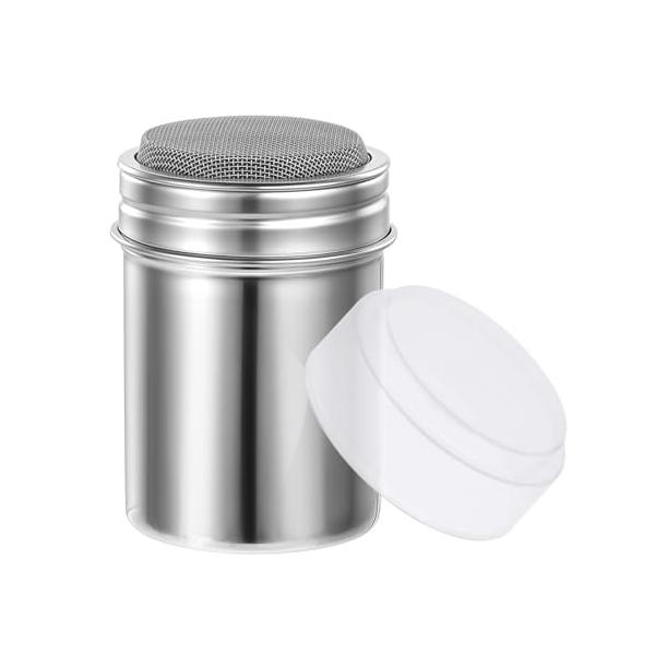 シルバー/5.9*9cm/ERU85・Size:5.9*9cm・製品仕様サイズ：5.9×9cm、重量：50g。・高品質な素材この粉末入れは304ステンレス素材で作られており、防錆性があり、耐久性が高く、長時間使用できます。ステンレス素材は錆...