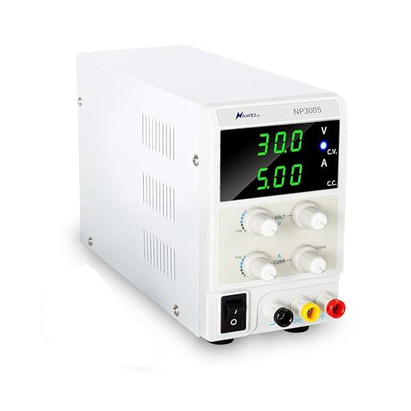 30V/5A 3桁-/-/NP3005・Style:30V/5A 3桁・パッケージ個数:1・30V 5A安定化電源 30V 5A DC電源は、0.1Vと0.01Aの解像度で数値を読みやすく、電圧の設定、リード線の短絡、電流の設定が簡単です。...