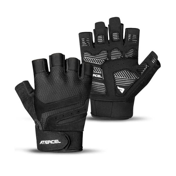 ブラック/S/CWG24・Color:ブラックSize:S・衝撃吸収力抜群ATERCELのトレーニンググローブは6mm ゴムクッションを使用され、 レーニング中の衝撃と手のひらにかかるの負荷を吸収し、手のひらへの負担を軽減させ、高負荷トレー...