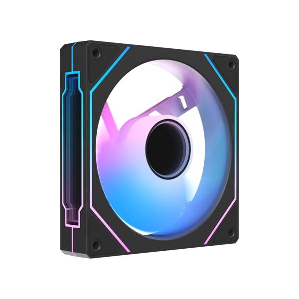 FORWARD BLADE-BKブラック/ノーマル/CF-Ga -F12 BK ARGB・Size:ノーマルColor:ブラック・包括的なライティング美学：ファンブレードだけでなく、フレームにもLEDライトストリップを装備し、鮮やかな照明効...