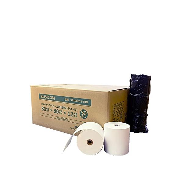 パッケージ個数:1・ロール紙サイズ：幅80mm×外径80mm×内径12mm 80×80×12・ロールの直径80mm スター精密・TSP100III/mc-Print3、エプソン・TM-T88VI/ TM?m30など、小型プリンタに対応。 A...