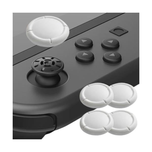 ホワイト/-/-・Color:ホワイト・対応機種 Nintendo Switch / Switch Lite / Nintendo Switch 有機EL モデル 対応 アナログジョイスティックカバー Joy-con 対応 どんなゲームでも...
