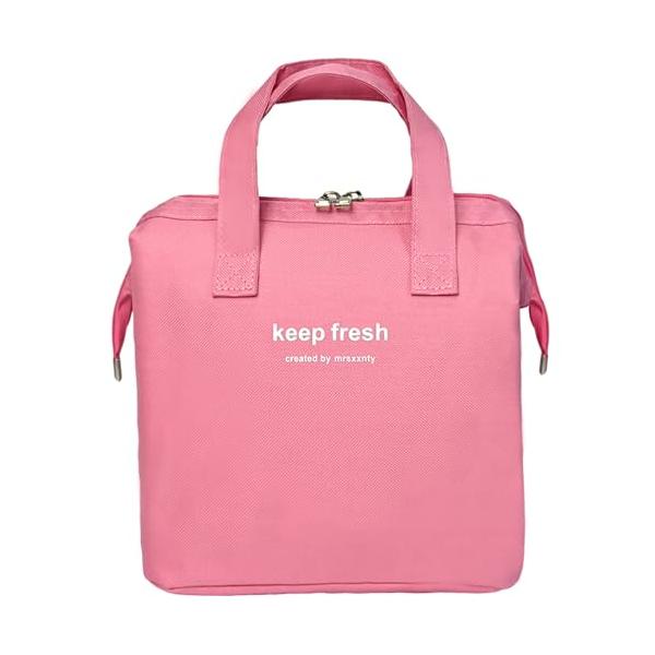 ピンク/M/biandangbao・Color:ピンク・パッケージ個数:1・保冷保温ランチバッグ 大きめ縦型なので、お弁当やペットボトル、一緒に持ち運べます。 内側には水筒などの飲み物を立てて固定できる、ゴムバンド付き。 シンプルでかわいい...