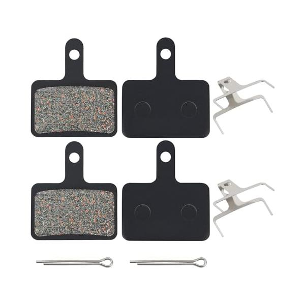 黒/黒/-・商品情報：寸法：長さ30mm 高さ35mm 厚さ4mm。商品内容： 自転車用ディスクブレーキパッド2セット、スプリングクリップ付き。ブレーキフィーリングが良く、ノイズがありません。・高品質素材：樹脂セミメタル、高品質の樹脂繊維と...