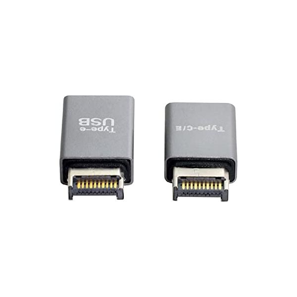 タイプEオスからタイプA+Cメス。SILVER 2PCS ADAPTER/-/UC-010-CC・パッケージ個数:1・USB 3.1では、USB 3.0とは異なるフロントパネルヘッダーが必要です。・USB 3.1ポートインターフェースはUS...