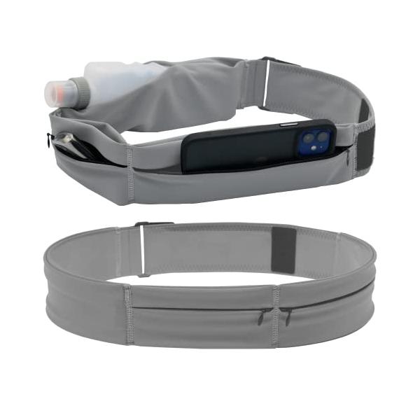 スポーツ ランニンググレー/M/Y016・Size:MColor:グレー・揺れない・安定感良いランニングポーチ高強度のマジックテープベルトを採用、長時間走っても緩くしない、ぜひ試していただきたいです。ベルトの長さを細かく調整でき、二つサイズ...