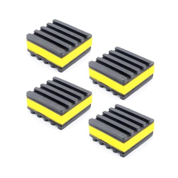 -/-/76×76×23mm・Model:76×76×23mm・簡単設置 家具・家電の下に敷くだけで防振・防音・防傷対策が可能なゴム製防振マット。7.6×7.6cm、厚み2.3cm、重量約75gと手軽に持ち運びでき、場所を選ばず簡単に設置可...