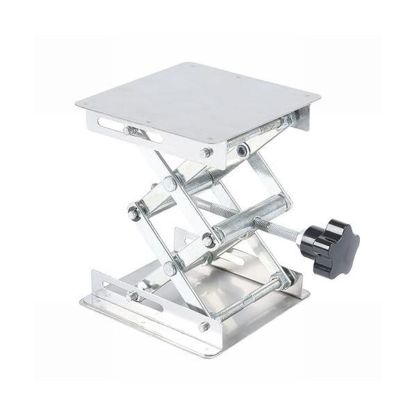 10cm×10cm ステンレス製ラボジャッキ100mm×100mm ●リフト台/-/-・Color:100mm×100mm ●リフト台・パッケージ個数:1