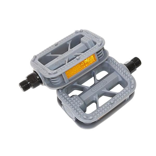 モダングレー/小/-・パッケージ個数:1・サイズ 111mm×71.5mm×29mm 特徴 ・一般車、完成車に使われるオーソドックスなペダル ・リーズナブルな価格で補修用に最適 ・リフレクター付き