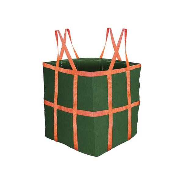 インクグリーン/100*100*100cm/FXDT01・高耐荷重性能耐荷重が2.5トンの強力トンバッグ。立方体の4つ耳付きモッコ設計で、あらゆる重量物にも対応可能。・安定性と安全性の向上側面の織帯と横腰吊帯設計による二重加固。さらに井字形...